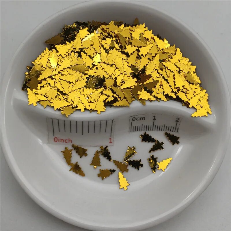 Блестки KUNQI Рождественская елка Golden, 20g
