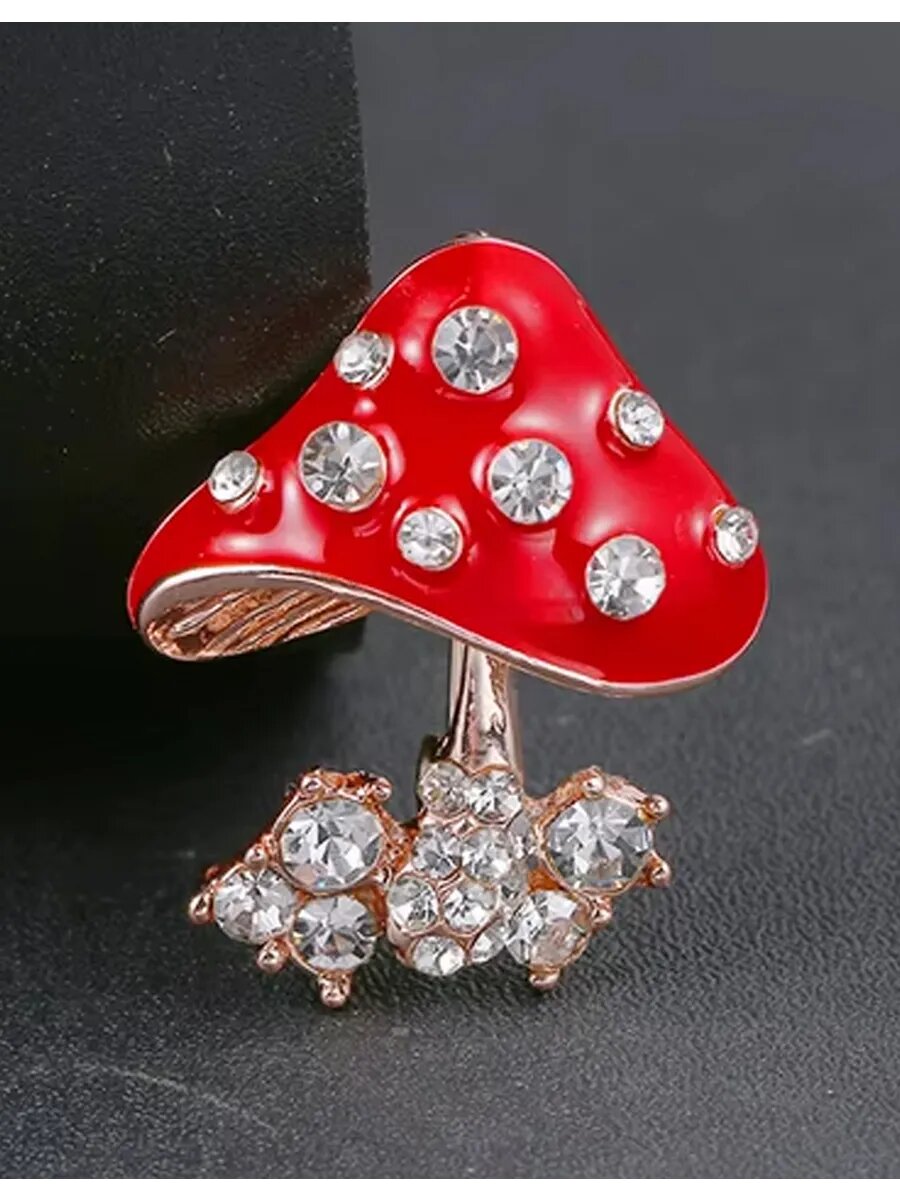 Брошь, стразы, кристалл