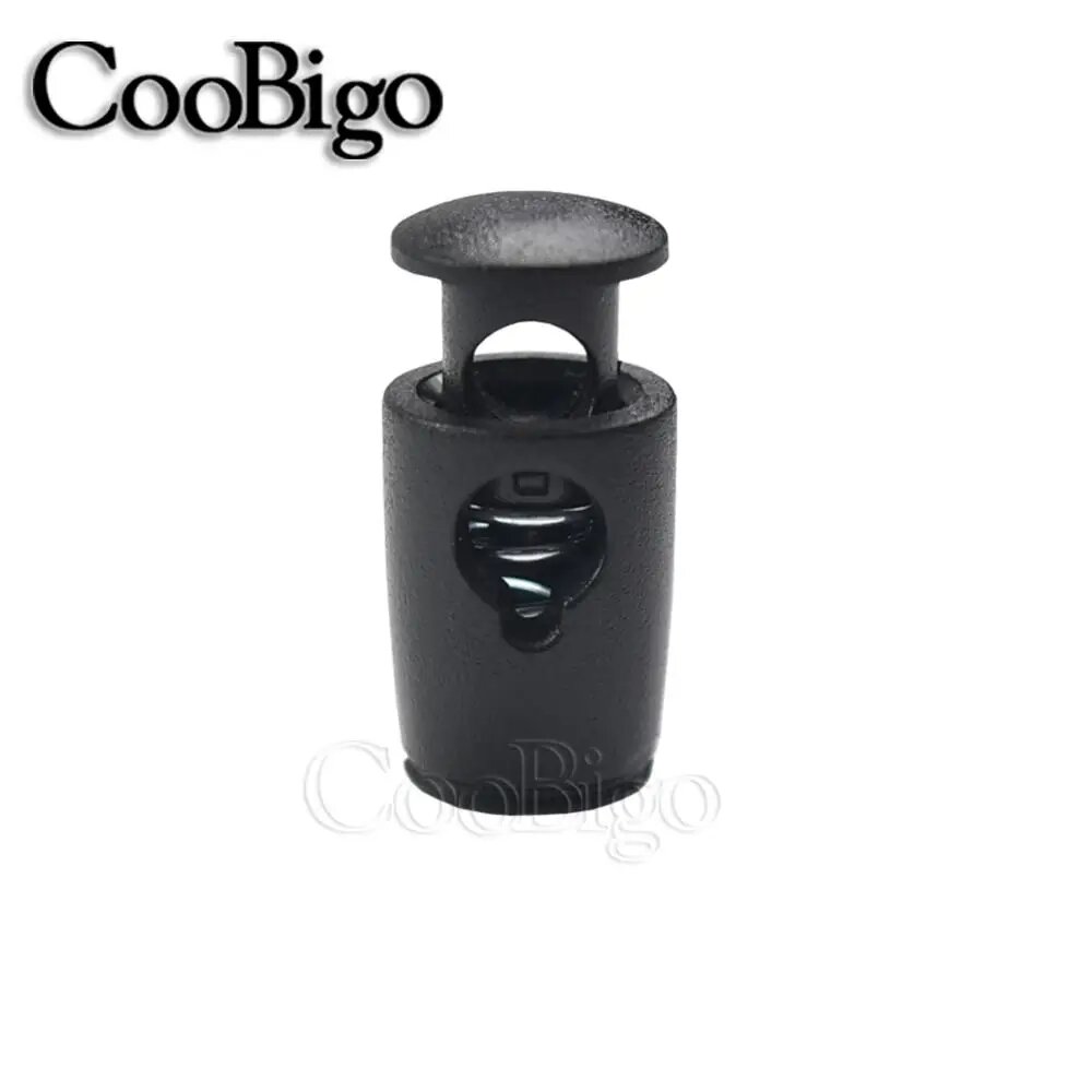 CooBigo Фиксаторы шнура пластиковые 20 шт Черный, Black