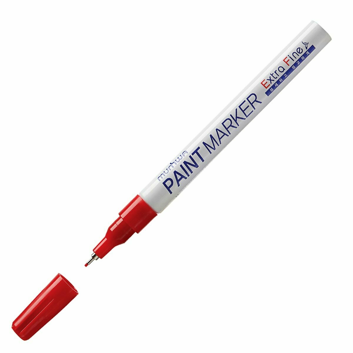 Маркер-краска MunHwa Extra Fine Paint Marker (1мм, красный, нитро-основа) (EXPM-03), 1шт.