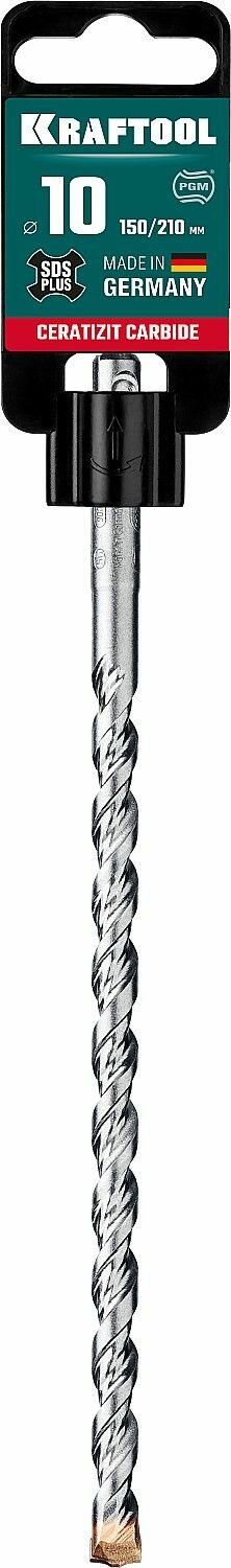 Бур KRAFTOOL Cerazit Carbide, 210 мм, SDS-plus 29320-210-10_z02