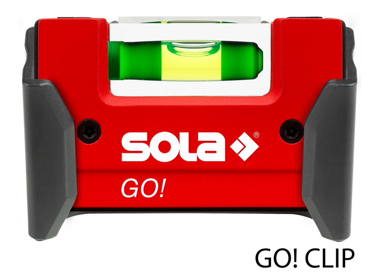 SOLA Уровень компактный GO! с креплением, 1 глазок, точн. 0,75 мм/м 01620201