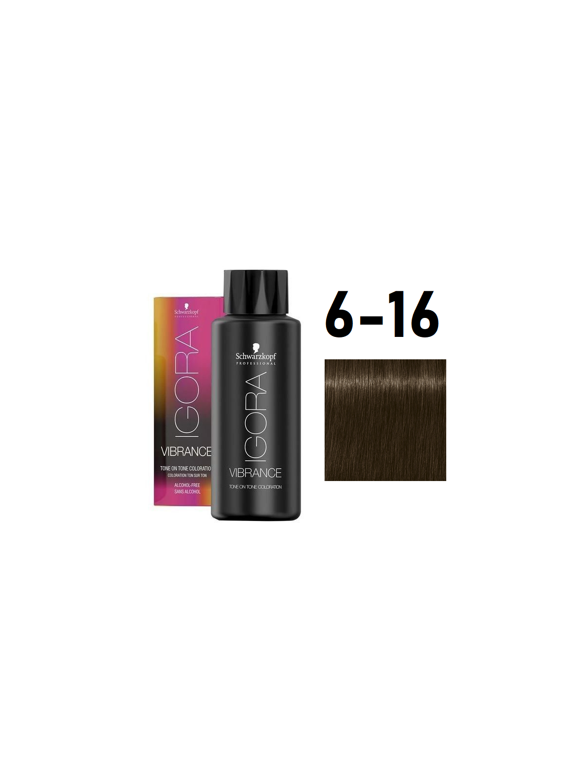 Schwarzkopf Professional Schwarzkopf Igora Vibrance 6-16 - Краситель тон-в-тон темный русый сандре шоколадный 60 мл