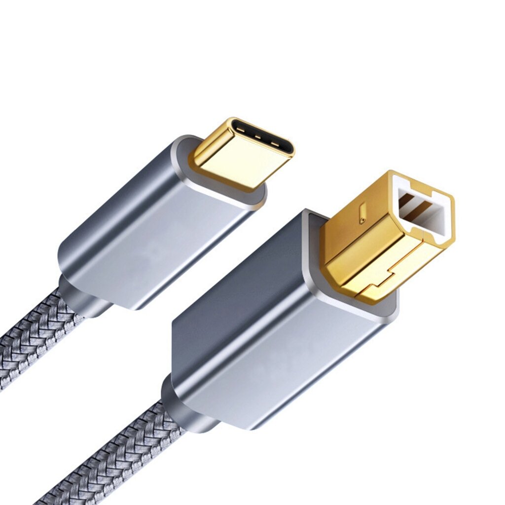 Кабель для принтеров USB B- USB C Шнур для принтеров USB B-C MIDI-кабель USB C