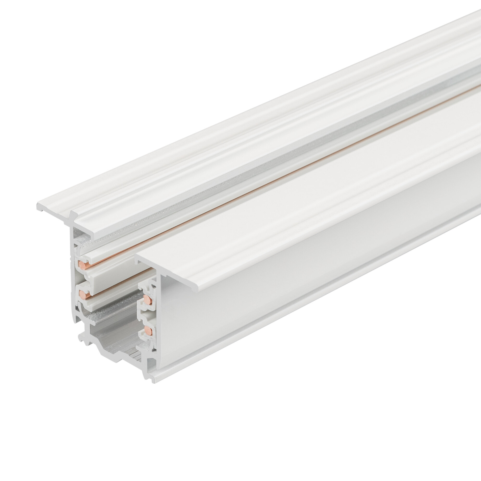 Шинопровод (трек) Arlight Трек встраиваемый LGD-4TR-TRACK-F-4000-WH-M (D) (Arlight, IP20 Металл, 3 года)