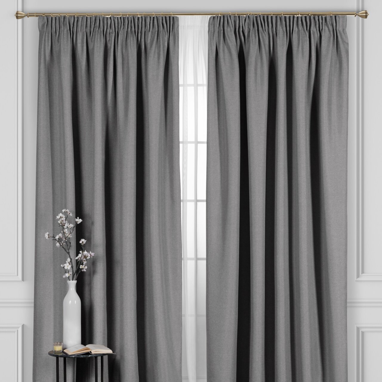 Портьера нокс 220х270 см, светопроницаемая ткань для окна, стиль минимализм для интерьера