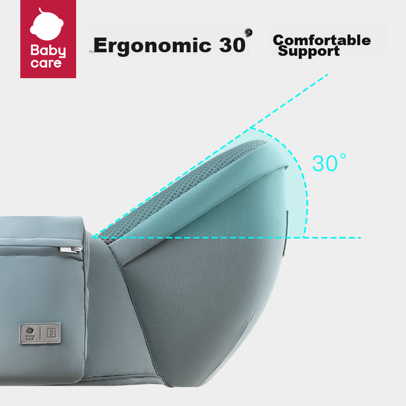 Babycare Baby Waist Stool, Lightweight Infant Waist Stool, Multifunctional Child Front-Carrying Baby Carrier, Sitting Stool, Pereli Pink