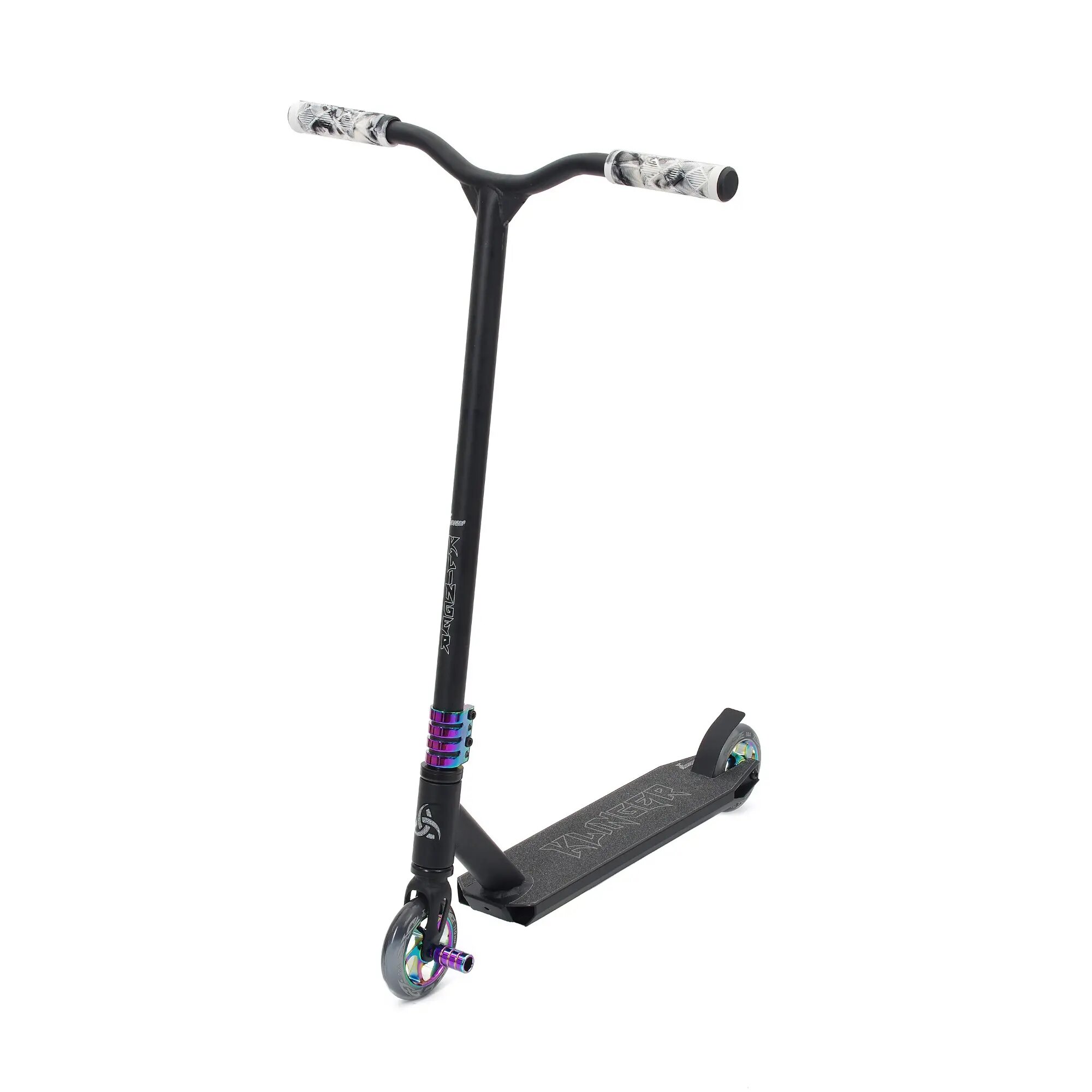 Самокат Haevner KLINGER черный матовый/неохром, HIC, 110мм, AL, пега