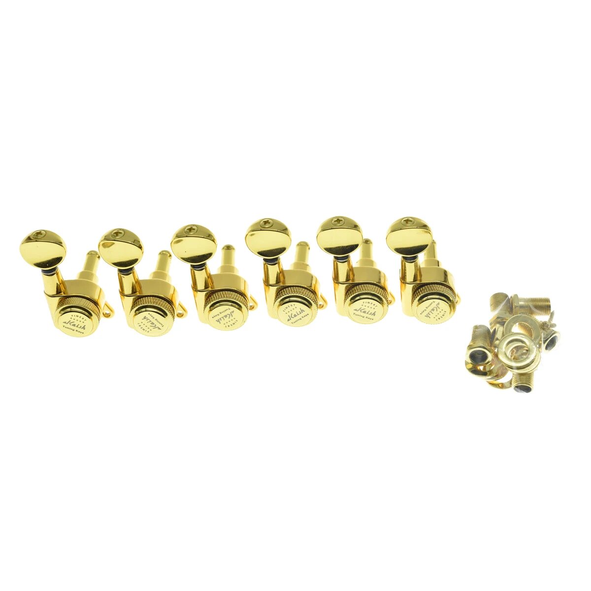 KAISH 6 встроенных 18:1 блокировочных тюнеров, тюнинг ключей, блокировочные тюнинговые машины с мини овальными кнопками для Strat/Tele/электрических гитар