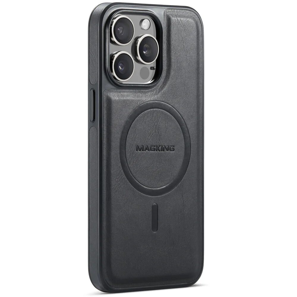 Магнитный чехол для iPhone 15 Pro Max, черный