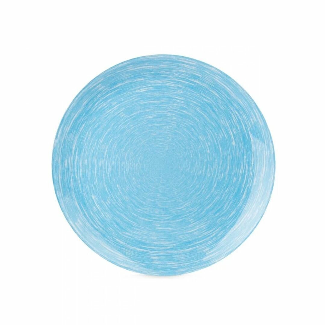 Тарелка обеденная Luminarc Brush Mania Light Blue Набор 6 тарелок Диаметр 26см стекло для дома дачи