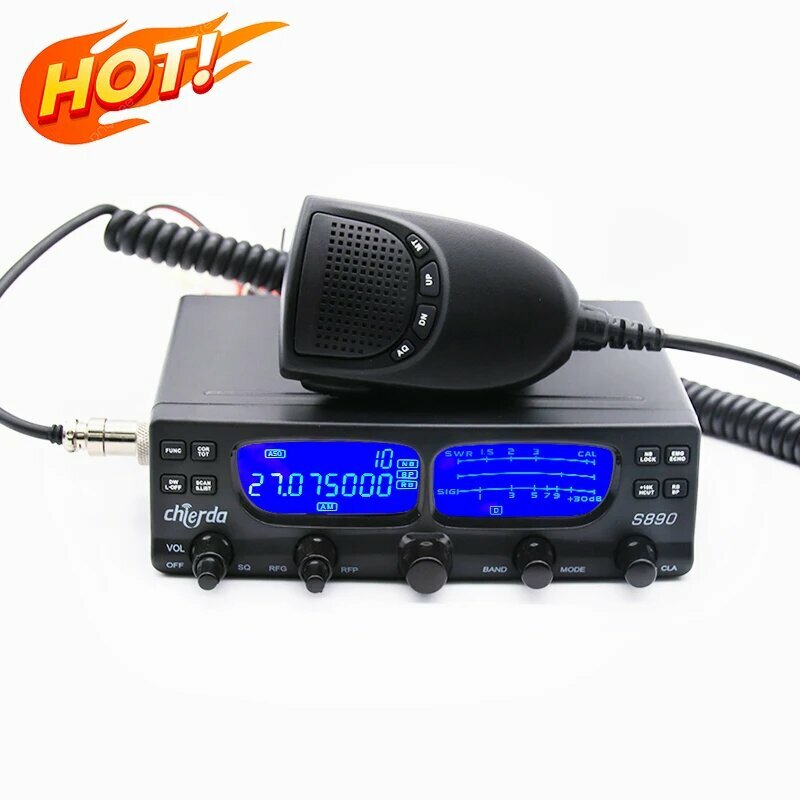 S890 AM FM SSB 27 МГц CB Радио 24,715-30.105 МГц ВЧ-трансивер 40 Вт Мощная рация дальнего действия — фото 1