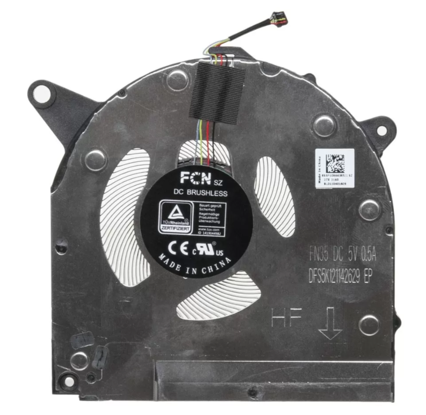 Вентилятор (кулер) для ноутбука Lenovo Legion S7-15IMH05, S7-15ARH5, S7-15ACH6, CPU, 5V