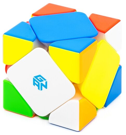 Скоростная магнитная головоломка скьюб Gan Skewb Enhanced M Цветной пластик