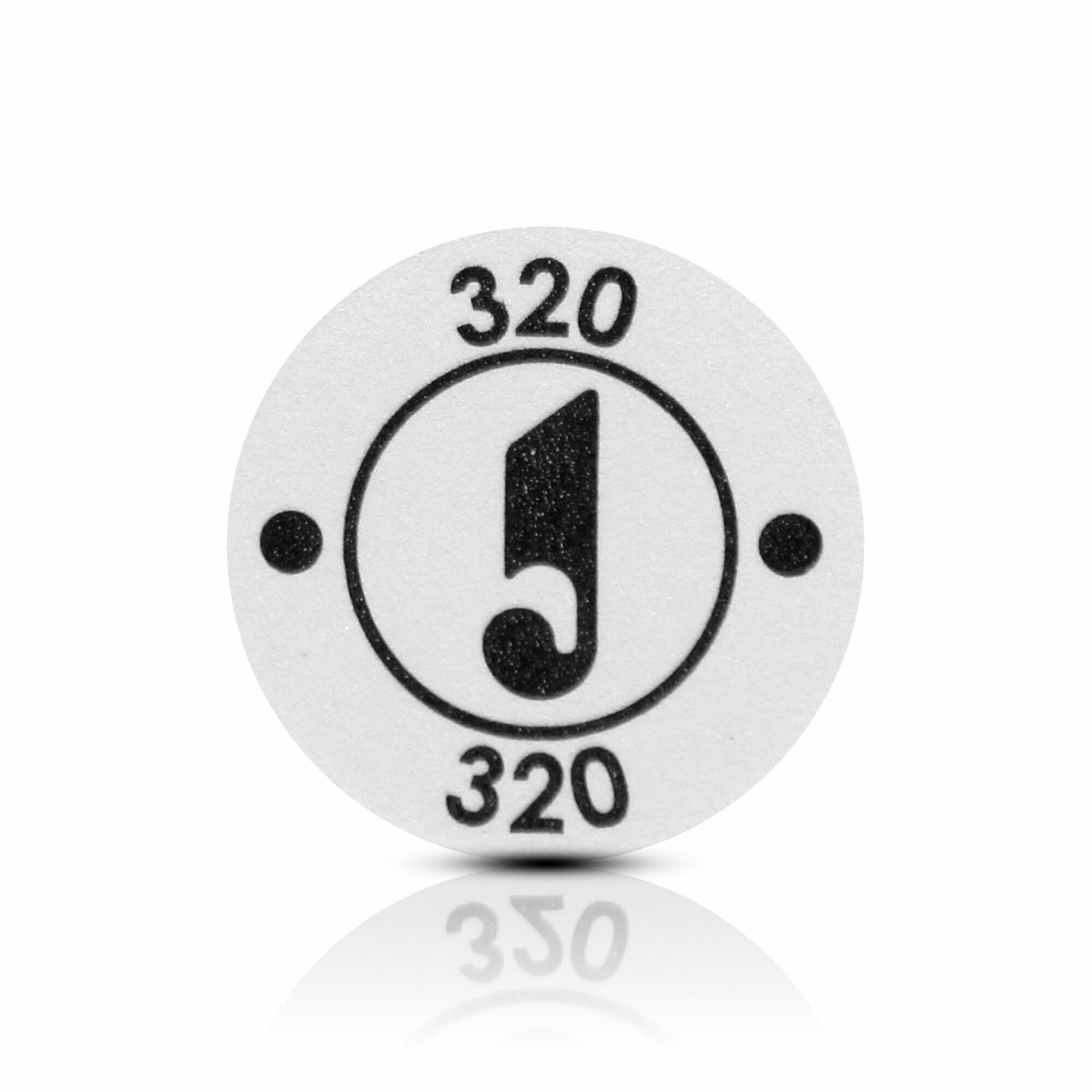 Файлы диски для педикюра абразив 320, D25мм, белый, уп 30 шт