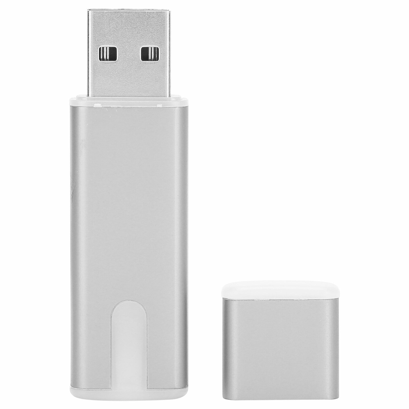 Флешка usb 2 . 0 с дыхательной подсветкой 64 гб серебристая портативная память