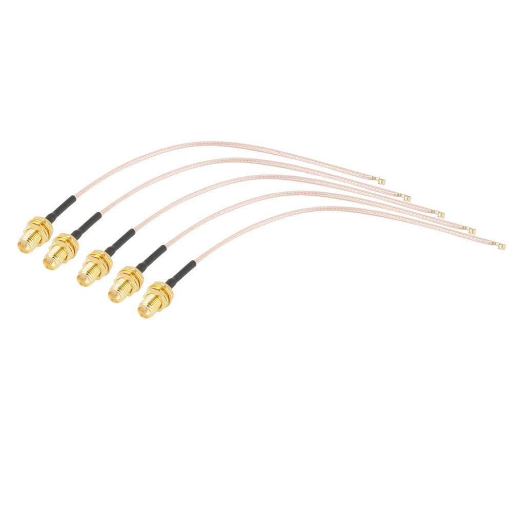 5 шт. RPSMA Female - U.Fl IPX/IPEX RF антенный коаксиальный кабельный разъем 50 Ом 15 см