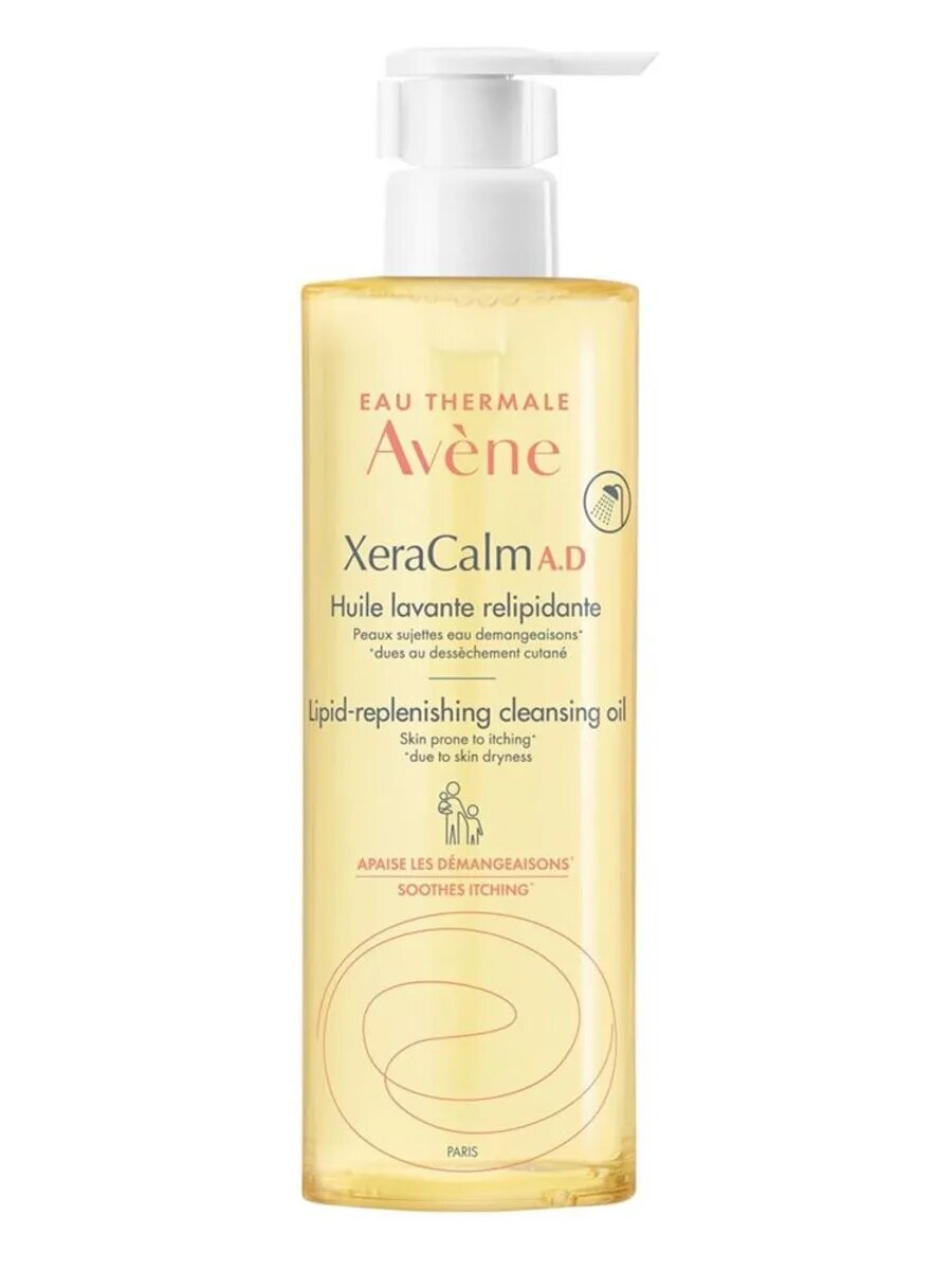 Масло Avene XeraCalm A.D Очищающее масло для лица и тела, Очищающее масло для лица и тела, 400 мл