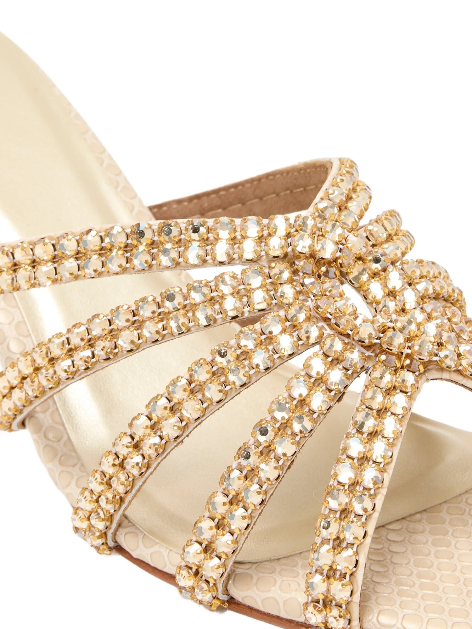Мюли NICOLI Embellished strappy mules, размер 40, разноцветный — фото 1
