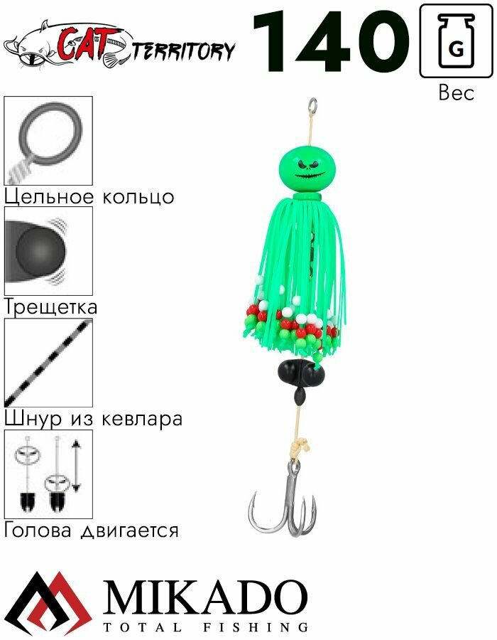 Приманка на сома Mikado CAT TERRITORY BOGEY TEDDY 140 г.