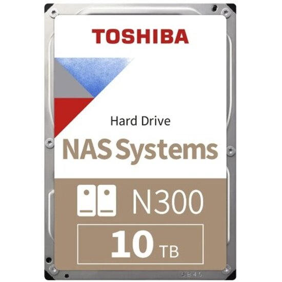 Жесткий диск Toshiba 3.5" NAS N300 10ТБ, SATA III, 512 Mb, 7200 rpm HDWG71AXZSTA