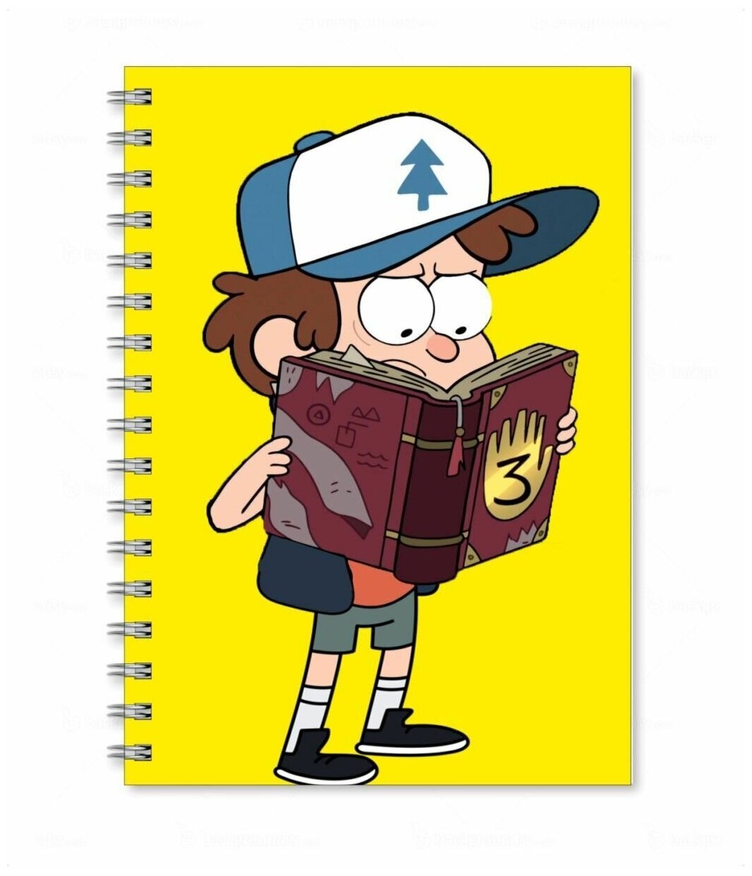 Тетрадь Mewni-Shop формата А4, с принтом "Гравити Фолз" - 34