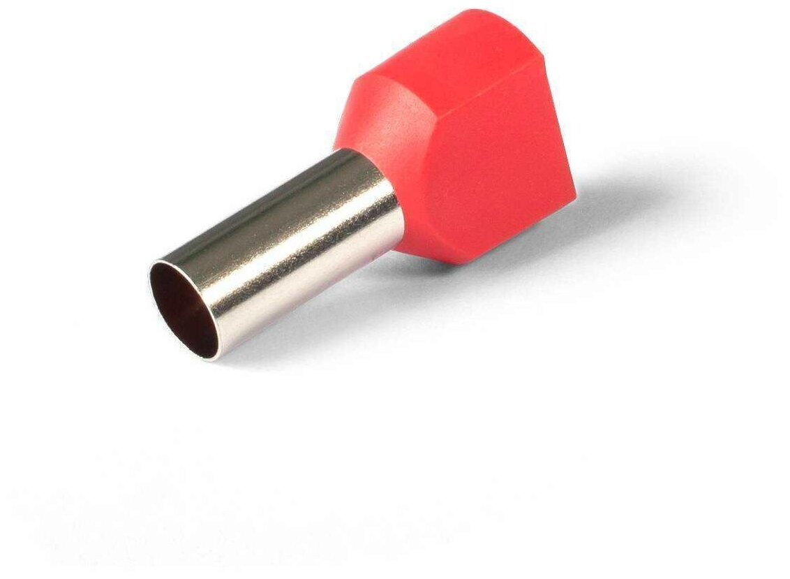 Штыревой втулочный изолированный наконечник КВТ НШВИ(2) 10-14