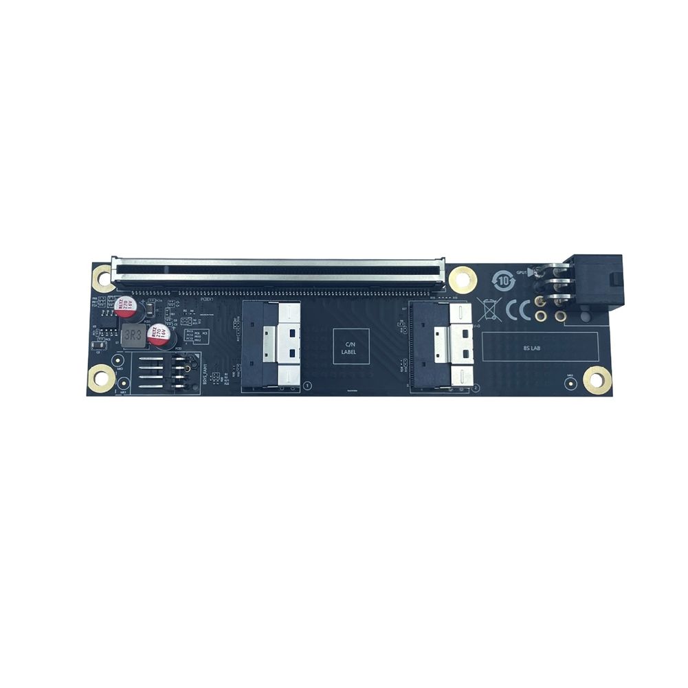 SlimSAS SFF-8654-8i 2 Port PCI-E 4.0 X16 К SFF-8654 Адаптерная Карта SFF8654 Подъемная Для Графической Видеокарты GPU