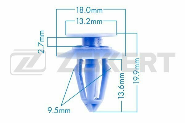 Zekkert Клипса крепёжная для Mercedes-Benz Renault VAG (миним. кол-во заказа 10 шт)