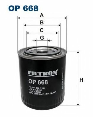 Фильтр масляный SCANIA 113, 114, 124, 143, 144, 16 FILTRON OP668