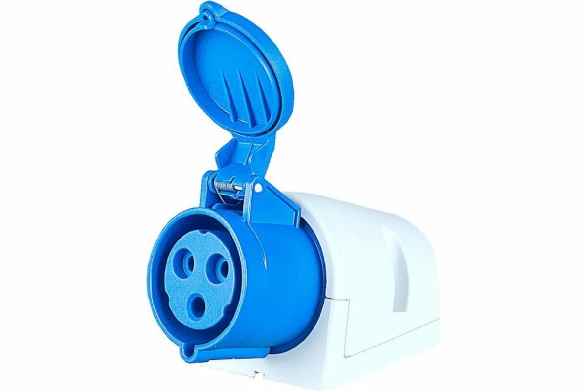 PCE Розетка настенная 32А 230V 1P+N+E IP44 123-6