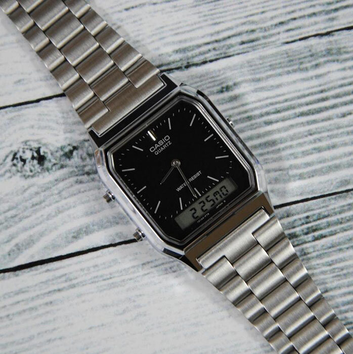 Наручные часы CASIO, черный/серебряный — фото 1