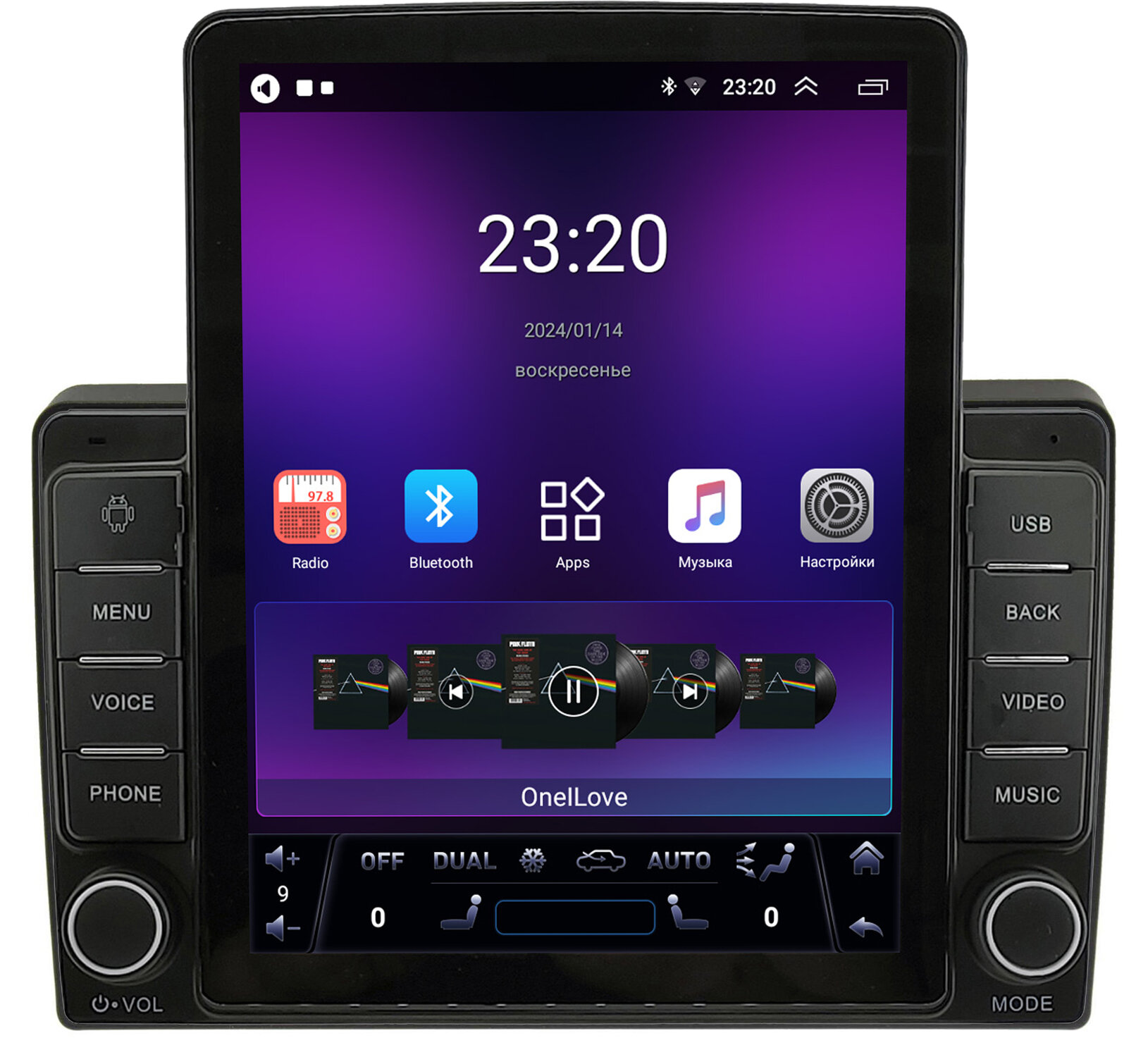 Штатная магнитола Canbox GTR095-9-345 для Kia Optima 3 2013-2015 на Android 10 (QLed, 4/64, DSP, CarPlay)