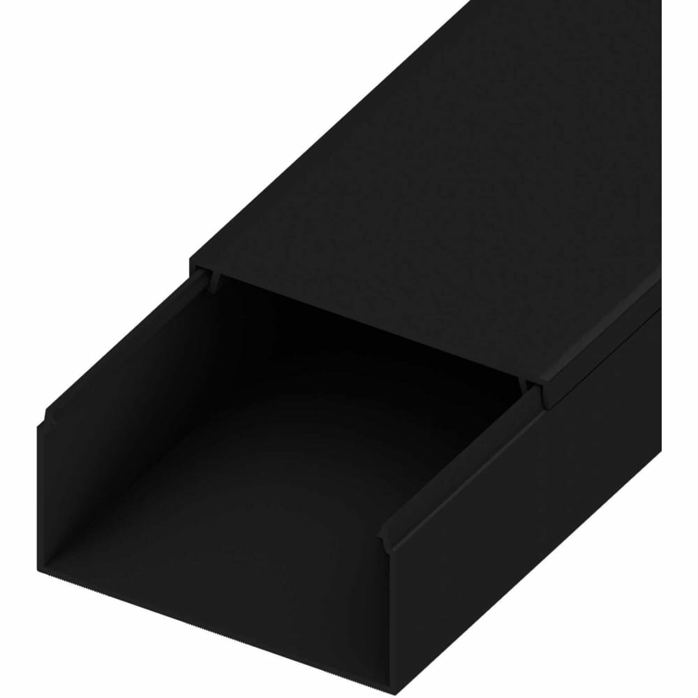Кабель-канал AGIS ПВХ 80x40 мм Черный 60.03.80.40.200