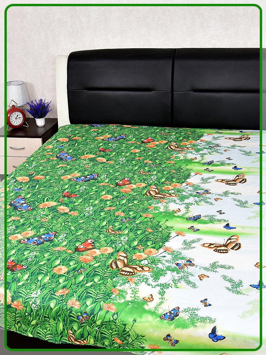 Простыня Ивановская бязь Полянка 2070 150х210