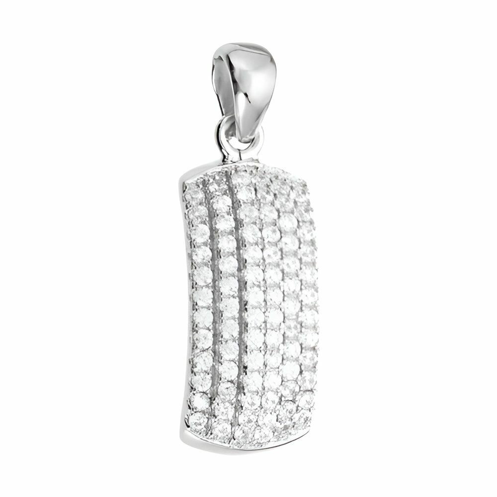 Подвеска, серебро, 925 проба, родирование, фианит