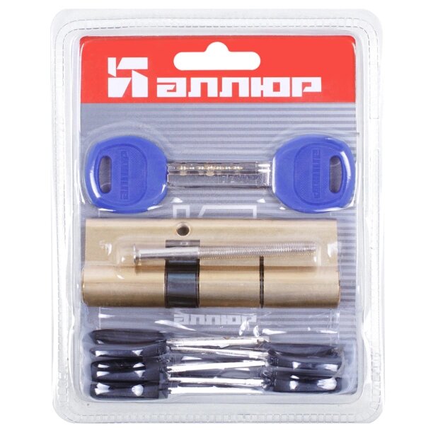 Цилиндр для замка DL-01, 35х65 мм ключ-ключ с перекодировкой латунь