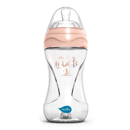 Бутылочка антиколиковая Nuvita NU-ALMB0065 Materno Feel 6031 250мл, пластик, розовый