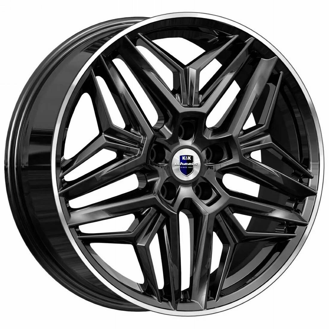 Колесный диск КиК Колумб (КС1038) 7x19 5x112 ET40 66,6 Алмаз черный