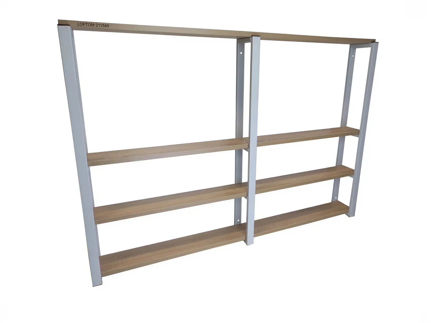 Полка для хранения GARROSS "SIBERIA 211585", 4 полки, размер 10х120 см, высота 82 см, каркас серый, цвет полок сонома