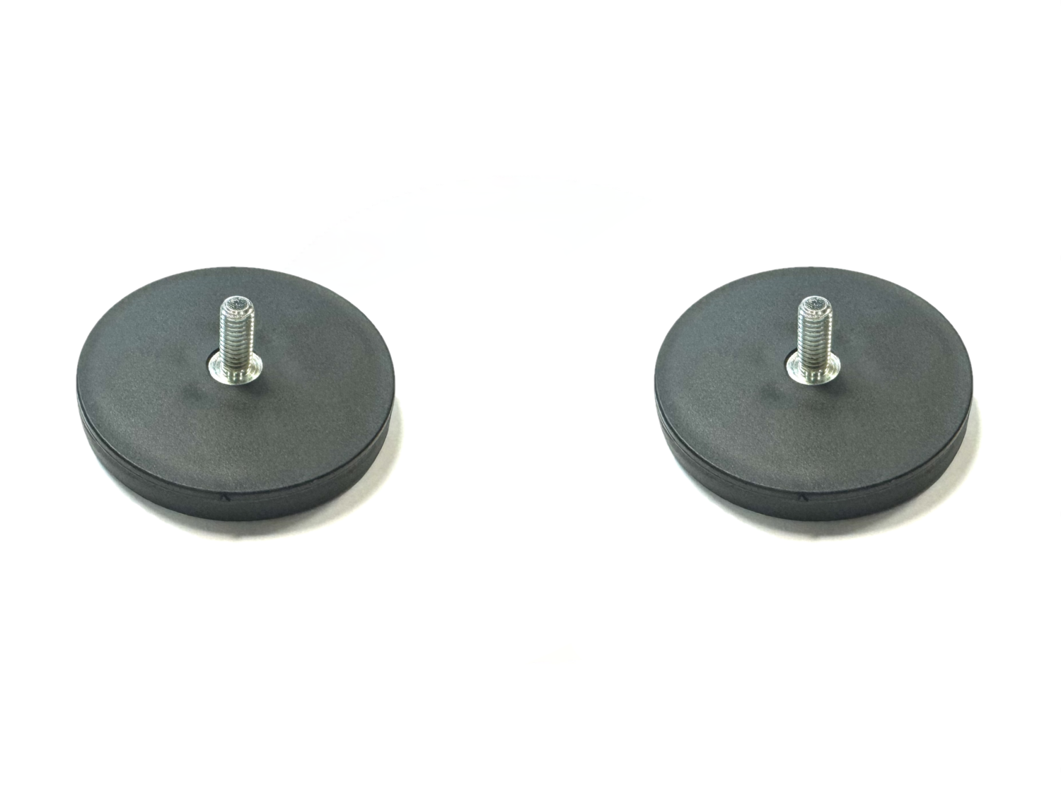 Магнитное крепление KC57/M6 прорезиненное с внешней резьбой - 2 штуки