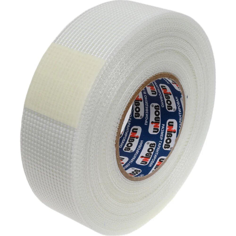 Серпянка UNIBOB 50 мм х 90 м 215006, для проклейки трещин заделки швов различных листовых, черный