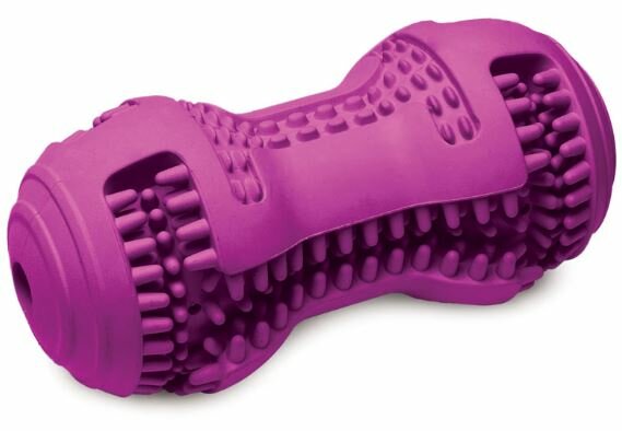 Triol Игрушка для собак из цельнолитой резины "Гантель-массажер", 11,5см