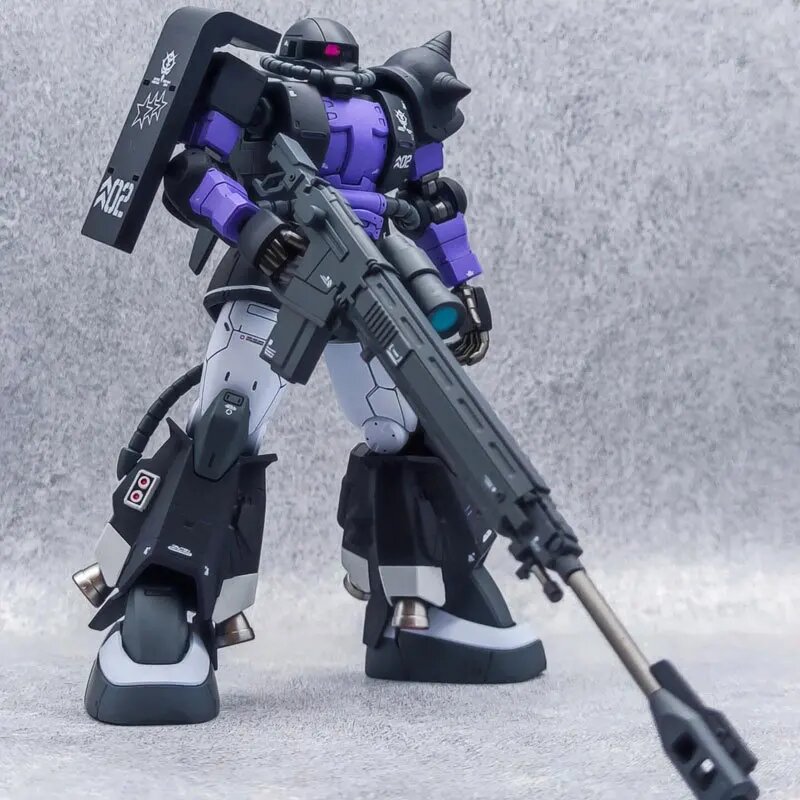 Модель HG 1/144 GTO ZAKU Black Tri-Stars Mark Rabbit Mk-II TAKARA TOMY Artillery Sniping003