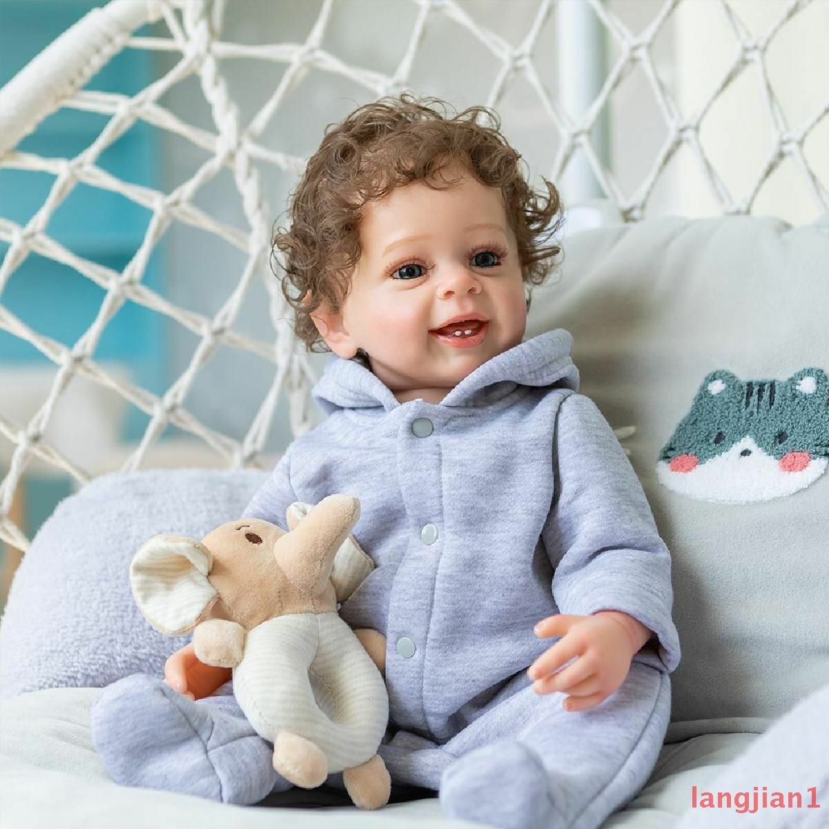 Кукла Пупс 55 см / Виниловый пупсик со съемной одеждой и соской для малышей