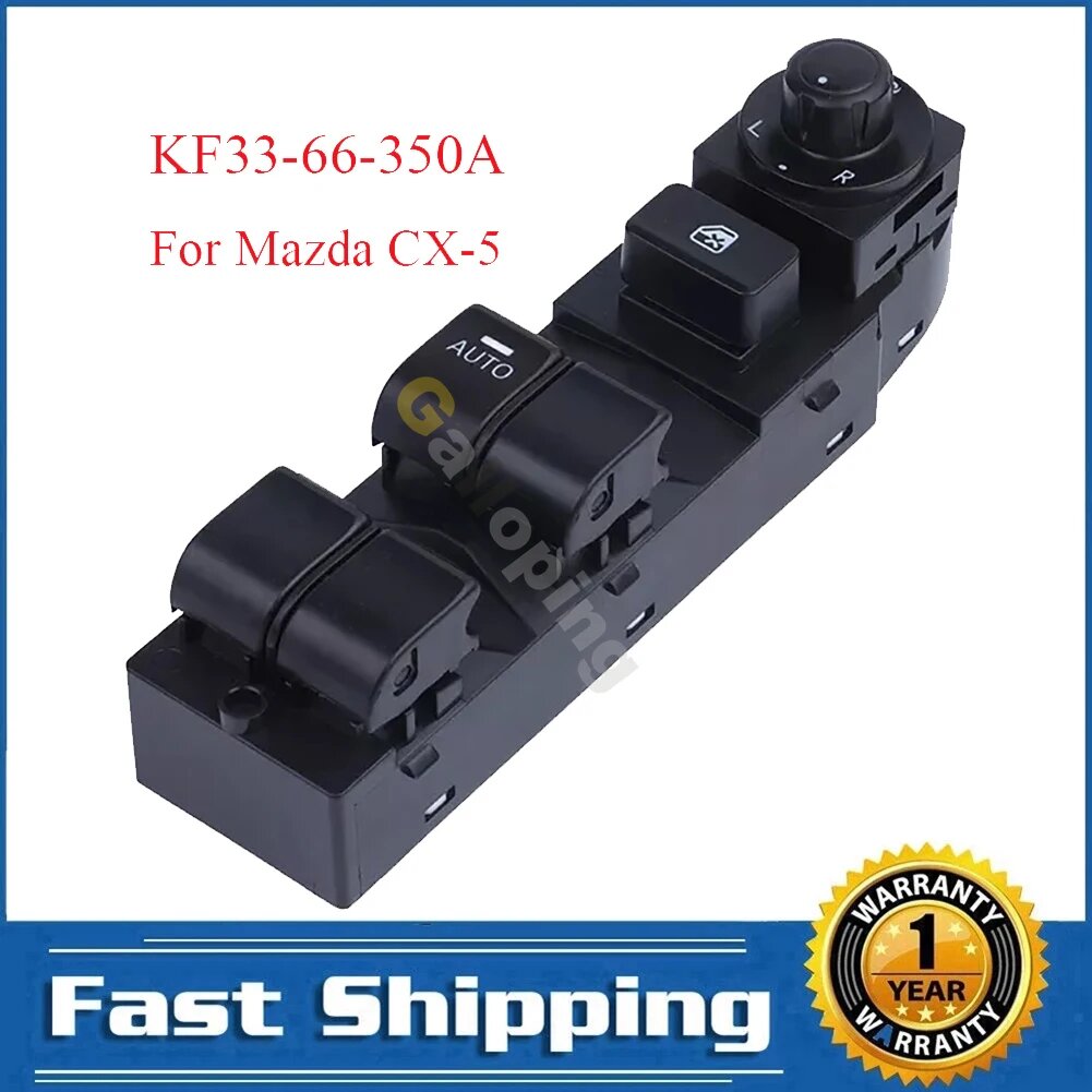 Для Mazda CX-5 2012-2020 передний левый электрический главный переключатель стеклоподъемника, кнопка регулятора KF33-66-350A, автомобильные аксессуары