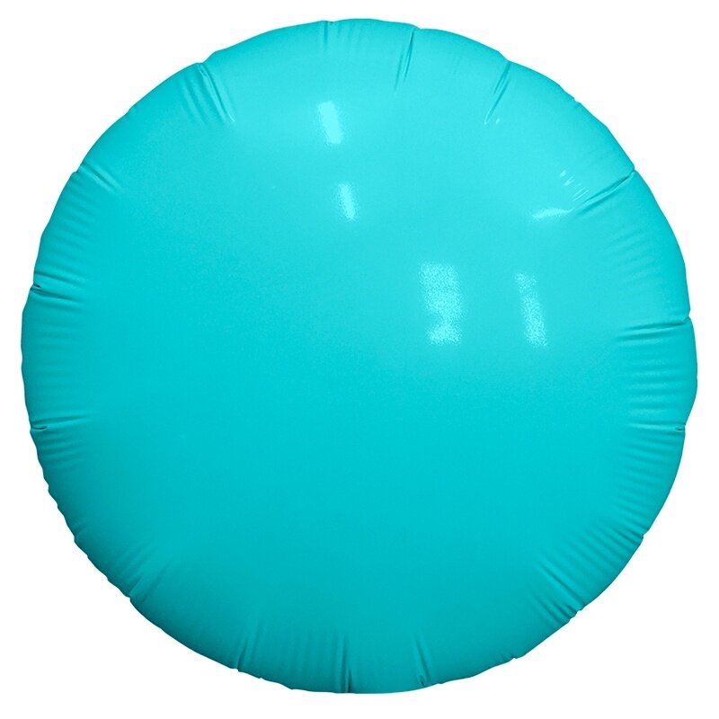 Фольгированный шар Agura круг, "Мистик", цвет аквамарин, размер 19 дюймов, для гелия и воздуха
