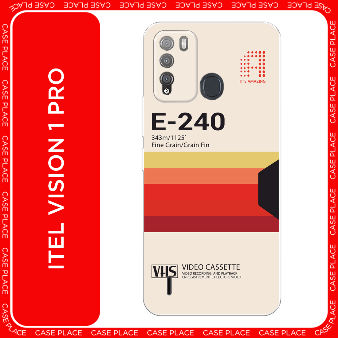 Чехол на Itel Vision 1 Pro / Ител Визион 1 Про с принтом VHS обложка