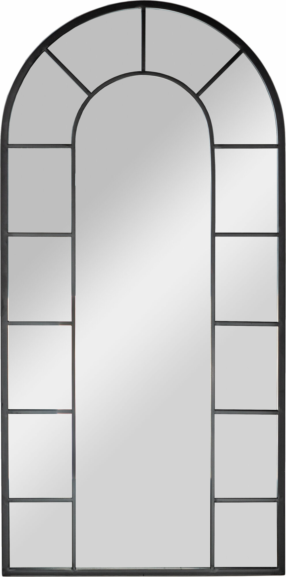 39-143 Зеркало настенное 60х3х120см, черный/коричневый, с эффектом состаривания, Glasar