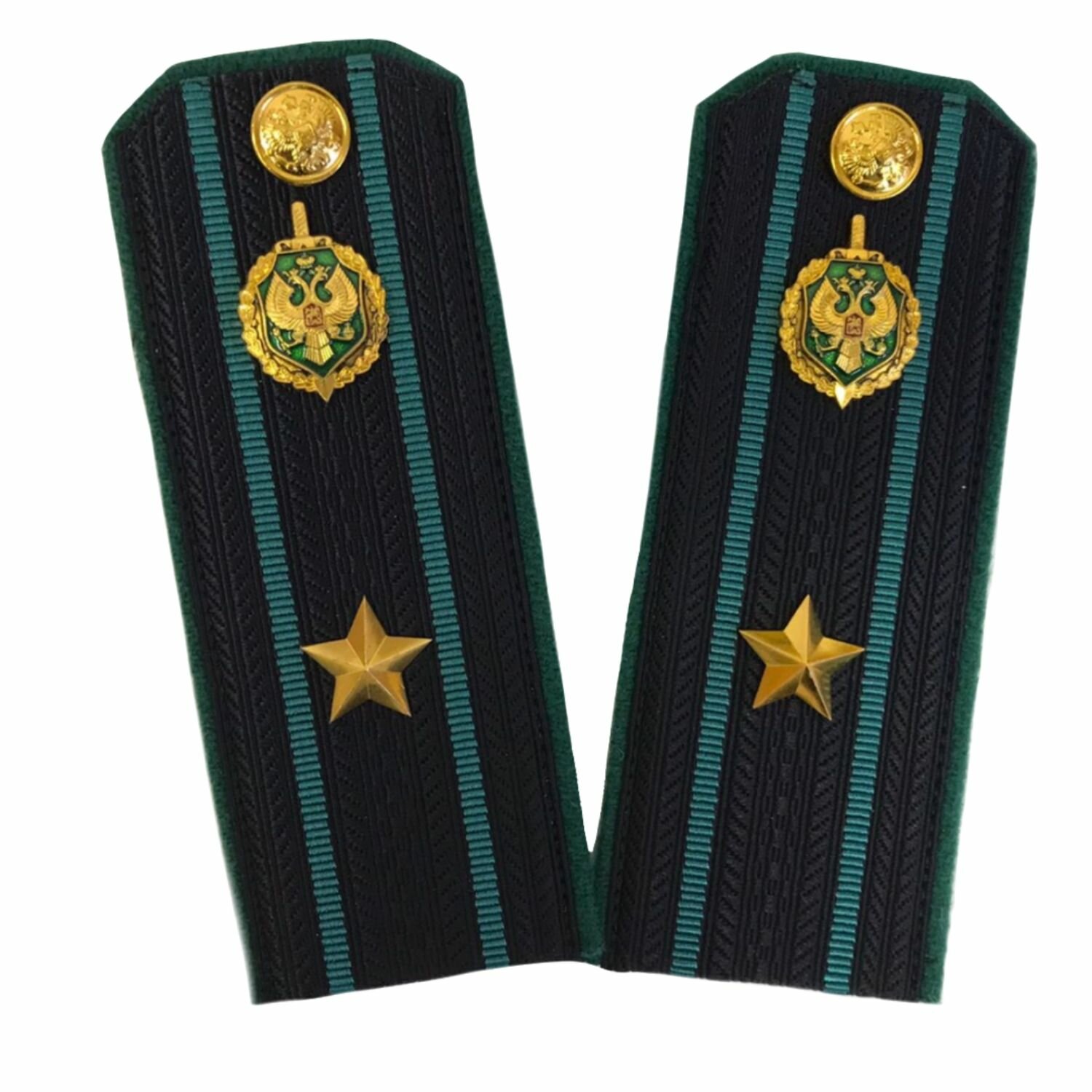 Погоны Пограничной службы ПС ФСБ в сборе картон на куртку звание Майор 14х5,5см